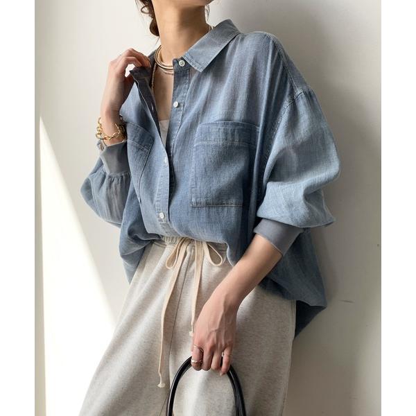 ZOZO問い合わせ番号:92909390ショップ:DouDou，ドゥドゥブランド:DouDou，ドゥドゥ商品名:袖リブシアーデニムシャツカテゴリ:トップス>シャツ/ブラウスブランド品番:DDZ1051304A0001素材:（本体）綿 ...