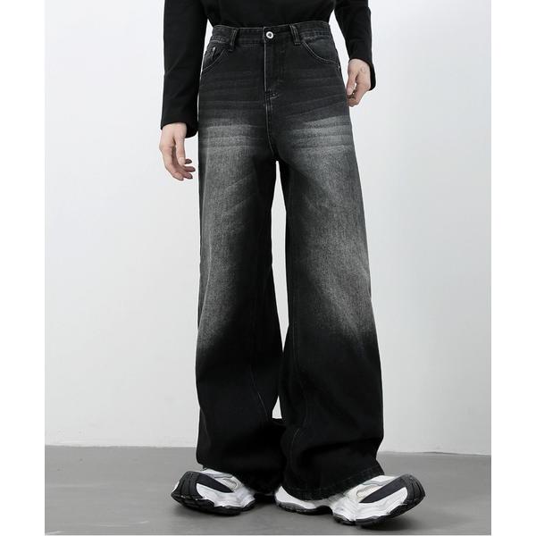 ZOZO問い合わせ番号:92909546ショップ:BUFFALO BOBS，バッファローボブズブランド:JOHNNY WOLF，ジョニーウルフ商品名:FREYA ハイウエスト バギーワイド ストレート デニムパンツカテゴリ:パンツ>デ...