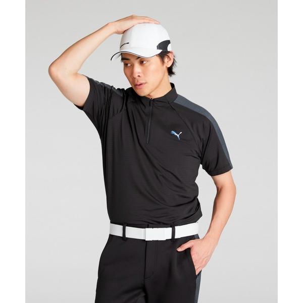 『タイムセール実施中』ZOZO問い合わせ番号:92909683ショップ:PUMA STORE ZOZO，プーマストアゾゾブランド:PUMA，プーマ商品名:PUMA プーマ メンズ ゴルフ PF テック ライン クォータージップ 3D モック...