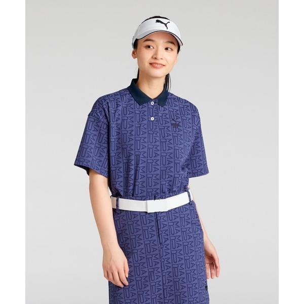 『タイムセール実施中』ZOZO問い合わせ番号:92909711ショップ:PUMA STORE ZOZO，プーマストアゾゾブランド:PUMA，プーマ商品名:PUMA プーマ ウィメンズ ゴルフ FOG ジャガード AOP 半袖 ポロシャツカテ...