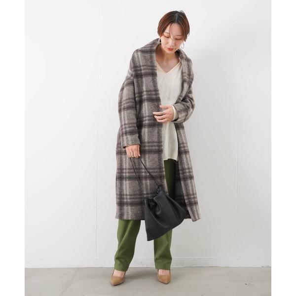 『セール実施中』参考価格：18，700円発売時期：2021年10月コンディション：C（やや使用感あり）使用感があり、やや気になる傷や汚れがあるアイテム全体的：毛玉参考商品名：SEADRAKE シードレイク イタリアンエアリーチェックロング丈...