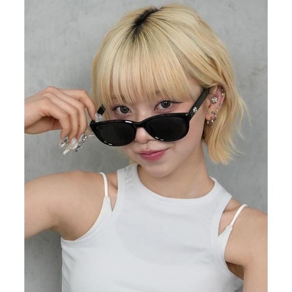 ZOZO問い合わせ番号:92941293ショップ:RiNc，リンクブランド:BARELY BLUE，ベアリーブルー，RiNc，リンク商品名:【 BARELY BLUE / ベアリーブルー 】 クリア フレーム サイド デザイン サングラスカ...