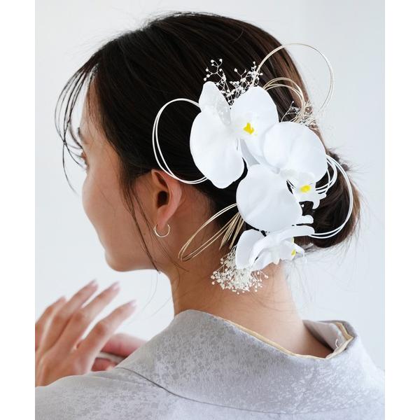 ZOZO問い合わせ番号:92943805ショップ:utatane，ウタタネブランド:utatane，ウタタネ商品名:髪飾り Uピン2点セット ビッグ胡蝶蘭 日本製カテゴリ:水着/着物・浴衣>和装小物ブランド品番:5432627000素...