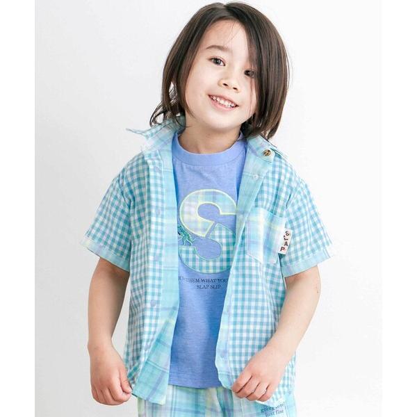 『タイムセール実施中』ZOZO問い合わせ番号:92975014ショップ:BEBE ONLINE STORE，ベベ オンラインストアブランド:SLAP SLIP，スラップスリップ商品名:【お揃い】ポケット付きダブルガーゼリバーシブル半袖チェッ...