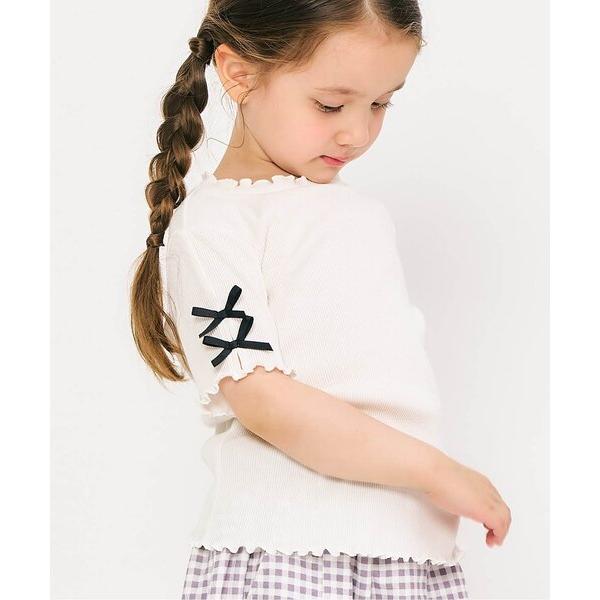 『セール実施中』ZOZO問い合わせ番号:92976026ショップ:F.O.Online Store，エフオーオンラインストアブランド:apres les cours，アプレレクール商品名:【WEB限定/ジュニア対応】袖リボン半袖Tシャツカテ...