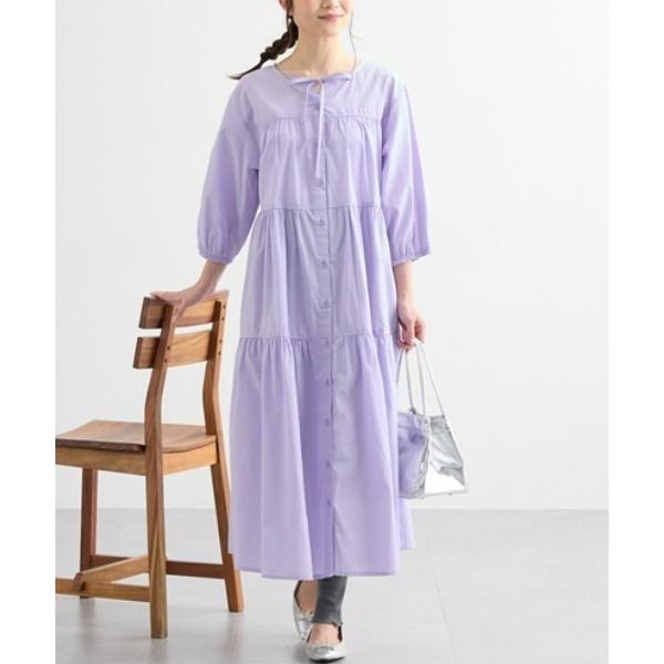 『タイムセール実施中』ZOZO問い合わせ番号:92976527ショップ:nissen，ニッセンブランド:QUNTSTYLE，キュントスタイル商品名:【マタニティウェア・授乳服】ふんわりティアード7分袖ワンピース（産前・産後）カテゴリ:ママ＆...