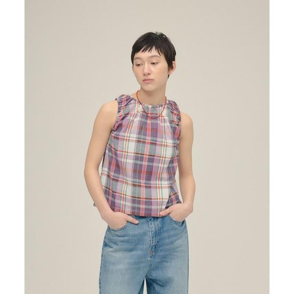 『セール実施中』ZOZO問い合わせ番号:92979372ショップ:JEANASIS，ジーナシスブランド:eL，エル，JEANASIS，ジーナシス商品名:【eL】Made In India Madras Check Blouse/319875...