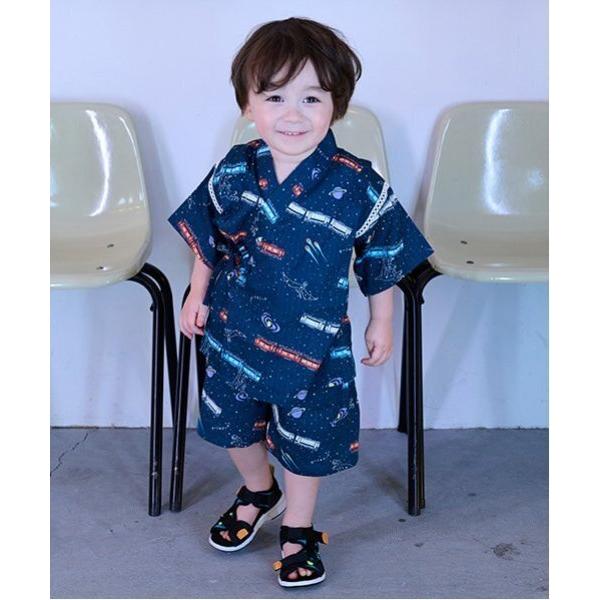 『セール実施中』ZOZO問い合わせ番号:93010006ショップ:NARUMIYA ONLINE，ナルミヤ オンラインブランド:kladskap，クレードスコープ商品名:銀河鉄道柄甚平カテゴリ:水着/着物・浴衣>浴衣ブランド品番:53...