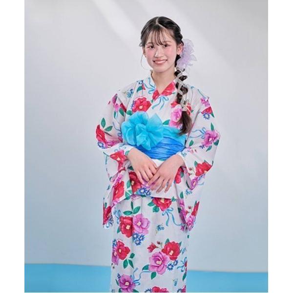 『セール実施中』ZOZO問い合わせ番号:93010044ショップ:NARUMIYA ONLINE，ナルミヤ オンラインブランド:mezzo piano Junior，メゾピアノジュニア商品名:【接触冷感】椿柄2WAY浴衣カテゴリ:水着/着物...