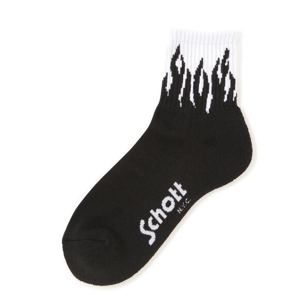 ※このアイテムは返品・交換対象外商品です。ZOZO問い合わせ番号:93010482ショップ:SCHOTT，ショットブランド:schott，ショット商品名:【直営限定】Schott/ショット/FLAME SOCKS/フレイムソックスカテゴリ:...