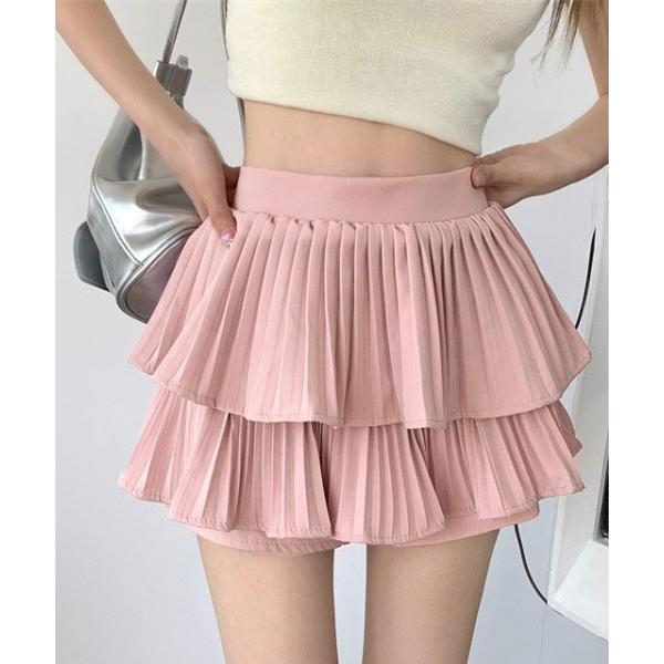 『セール実施中』ZOZO問い合わせ番号:93011131ショップ:Teem Store，チームストアブランド:Mejoul，メジュール商品名:プリーツティアードミニスカパンカテゴリ:スカート>スカートブランド品番:ME0817素材:ポ...