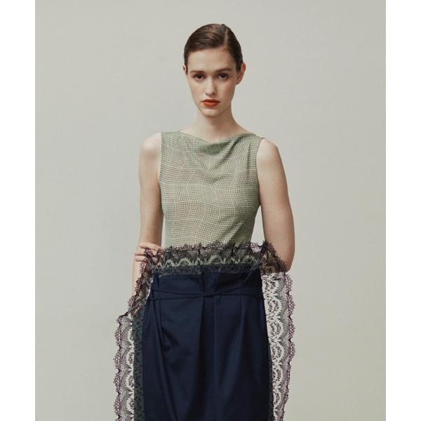 『セール実施中』ZOZO問い合わせ番号:93012405ショップ:LE CIEL BLEU，ルシェルブルーブランド:iRENE，アイレネ，LE CIEL BLEU，ルシェルブルー商品名:ディストーティドチェックボディスーツトップス / Di...