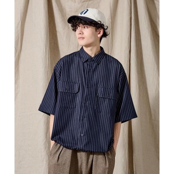 ZOZO問い合わせ番号:93013246ショップ:epnok，エプノックブランド:WETTEMPT，ウィテンプト商品名:DUNGAREE STRIPE DRAW CORD SHIRT /ダンガリーストライプドローコードシャツカテゴリ:トップ...