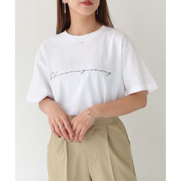 ZOZO問い合わせ番号:93013598ショップ:unit lab，ユニットラボブランド:HER CLOSET，ハークローゼット商品名: 【HER CLOSET】カリグラフィーロゴTシャツ CALLIGRAPHY LOGO T-SHIRTカ...