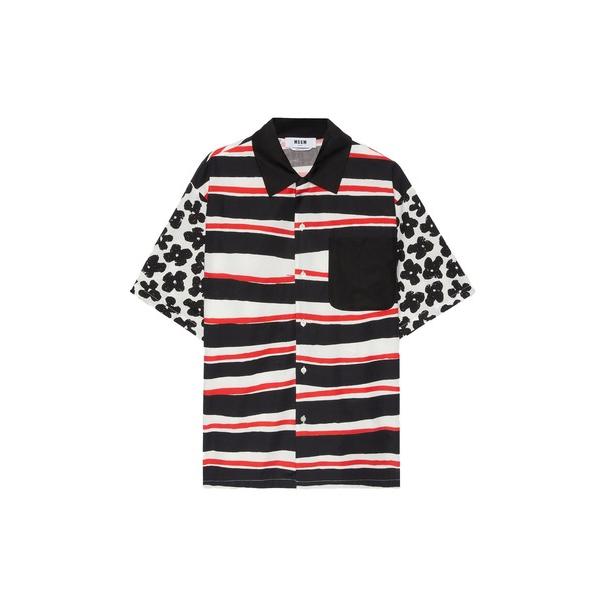 『セール実施中』ZOZO問い合わせ番号:93014175ショップ:MSGM，エムエスジーエムブランド:MSGM，エムエスジーエム商品名:BRUSHEDストライプ ポプリンデザインシャツカテゴリ:トップス>シャツ/ブラウスブランド品番:...