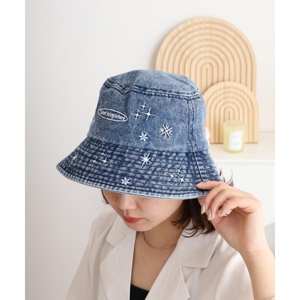 『タイムセール実施中』ZOZO問い合わせ番号:93046360ショップ:FUNALIVE，ファンアライブブランド:FUNALIVE，ファンアライブ商品名:RUCCHE 刺繍デニムバケットハットカテゴリ:帽子>ハットブランド品番:BNS...