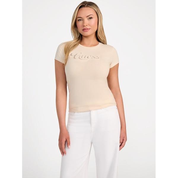 『タイムセール実施中』ZOZO問い合わせ番号:93047187ショップ:GUESS，ゲスブランド:Guess，ゲス商品名:SS Guess Dot Logo R3 Tee 半袖Tシャツ レディースカテゴリ:トップス>Tシャツ/カットソ...