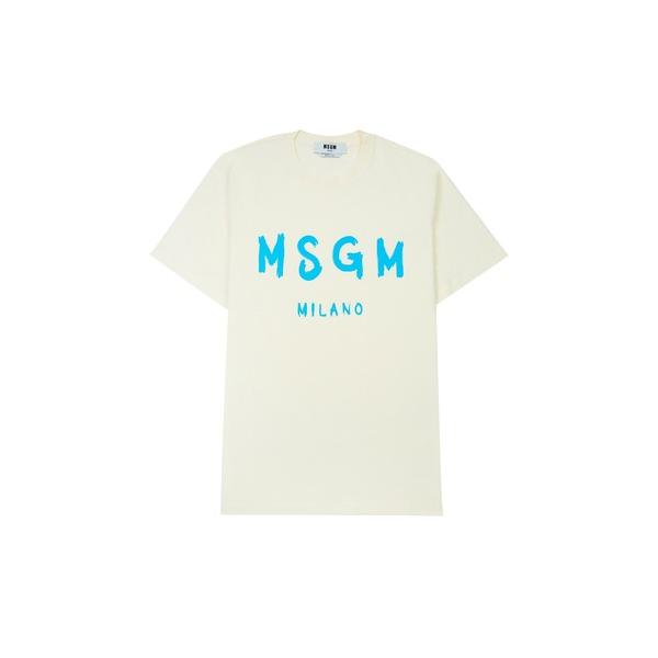 『セール実施中』ZOZO問い合わせ番号:93047596ショップ:MSGM，エムエスジーエムブランド:MSGM，エムエスジーエム商品名:【NEW】MSGMブラッシュロゴTシャツ【Japan Exclusive】カテゴリ:トップス>Tシ...
