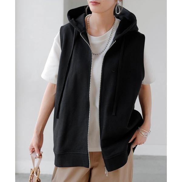 ZOZO問い合わせ番号:93047966ショップ:HUG.U，ハグユーブランド:HUG.U，ハグユー商品名:ダブルジップスウェットジレカテゴリ:トップス>ベストブランド品番:f238素材:本体: ポリエステル50%， 綿50%， リブ...