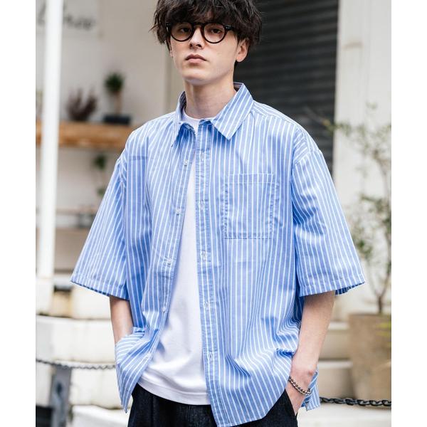ZOZO問い合わせ番号:93048124ショップ:Rocky Monroe，ロッキーモンローブランド:Rocky Monroe，ロッキーモンロー商品名:新色追加 オーバーサイズ 無地/チェック柄/ストライプ柄レギュラーカラー半袖シャツカテゴ...