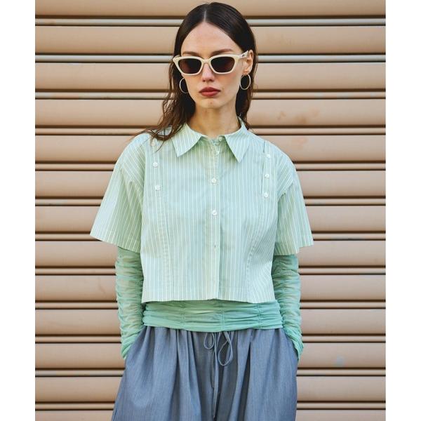 ZOZO問い合わせ番号:93048166ショップ:MAISON SPECIAL，メゾン スペシャルブランド:MAISON SPECIAL，メゾンスペシャル商品名:Button Slit Short Shirt/ボタンスリットショートシャツ【...