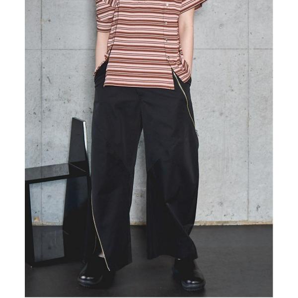 ZOZO問い合わせ番号:93048220ショップ:MAISON SPECIAL，メゾン スペシャルブランド:MAISON SPECIAL，メゾンスペシャル商品名:Asymmetry Zipper Curve Pants/アシンメトリーファス...