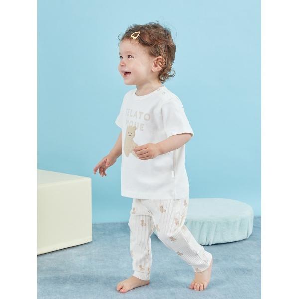 ZOZO問い合わせ番号:93048953ショップ:gelato pique，ジェラート　ピケブランド:gelato pique，ジェラートピケ商品名:【BABY】ぬいぐるみ柄レギンスパンツカテゴリ:ルームウェア>ルームウェア/パジャマ...