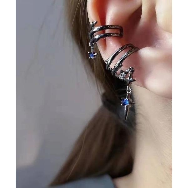 ZOZO問い合わせ番号:93049645ショップ:UP START，アップスタートブランド:MASHIRO，マシロ，UP START，アップスタート商品名:【MASHIRO】ブルースターダストドロップイヤーカフ2点セット/ユニセックスY2K...