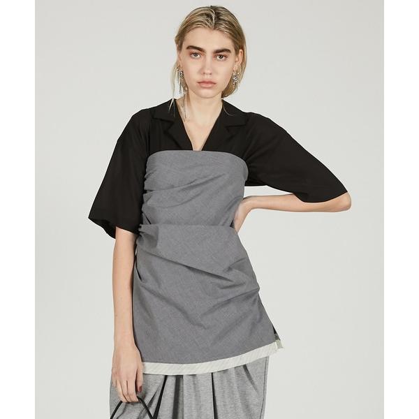 ZOZO問い合わせ番号:93112309ショップ:PRANK PROJECT，プランクプロジェクトブランド:PRANK PROJECT，プランクプロジェクト商品名:アシメドレーピングベアトップ / Asymmetrical Draping ...