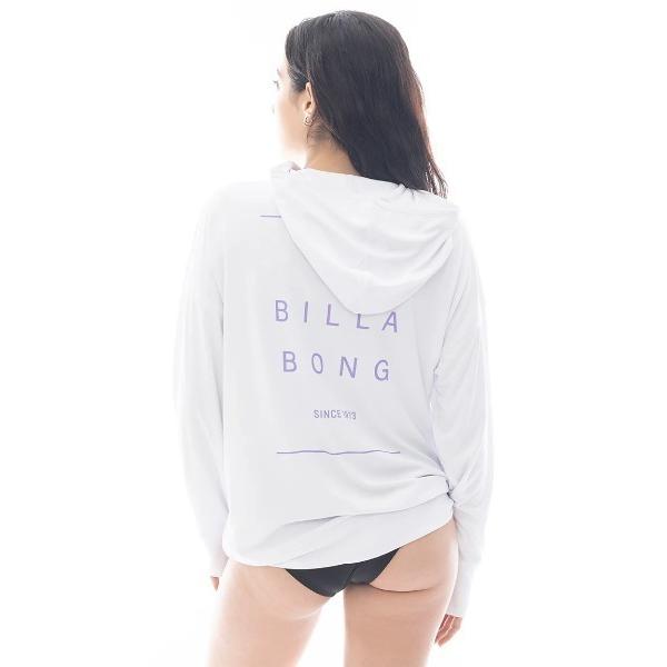 『セール実施中』ZOZO問い合わせ番号:93112757ショップ:BILLABONG，ビラボンブランド:BILLABONG，ビラボン商品名:BILLABONG レディース ZIP UP HOODED LOGO LOOSE RASHGUARD...