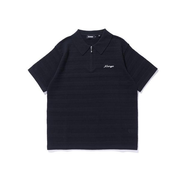 『タイムセール実施中』ZOZO問い合わせ番号:93113278ショップ:XLARGE，エクストララージブランド:XLARGE，エクストララージ商品名:STRIPED KNIT POLO SHIRTカテゴリ:トップス>Tシャツ/カットソ...