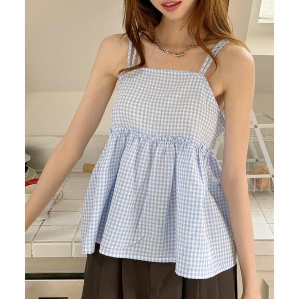 『タイムセール実施中』ZOZO問い合わせ番号:93114430ショップ:Ada.，エイダブランド:Ada.，エイダ商品名:2WAY ギンガムチェック フレア キャミ ビスチェカテゴリ:トップス>キャミソールブランド品番:ada2146...