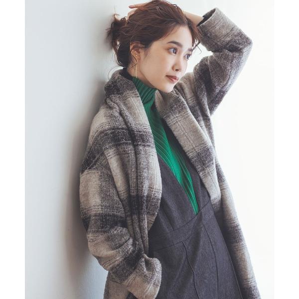 『セール実施中』参考価格：19，250円発売時期：2022年10月コンディション：C（やや使用感あり）使用感があり、やや気になる傷や汚れがあるアイテム全体的：毛玉参考商品名：web限定 エアリーチェックロングガウンコート参考品番：OUK26...