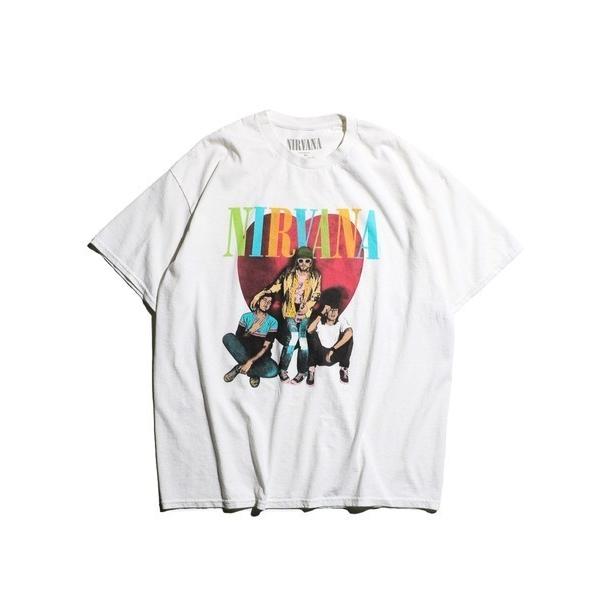 ZOZO問い合わせ番号:93150282ショップ:2A.M.，ツーエイエムブランド:NIRVANA，ニルヴァーナ，THRIFTY LOOK，スリフティールック商品名:THRIFTY LOOK スリフティルック / ”NIRVANA”TEEカ...