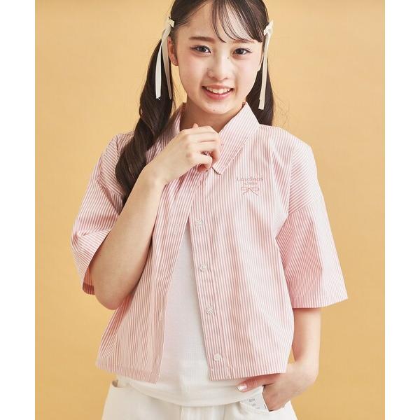 『タイムセール実施中』ZOZO問い合わせ番号:93151057ショップ:PINK-latte，ピンク ラテブランド:PINK-latte，ピンクラテ商品名:【セットアイテム】ストライプシャツ＋タンクカテゴリ:トップス>その他トップスブ...