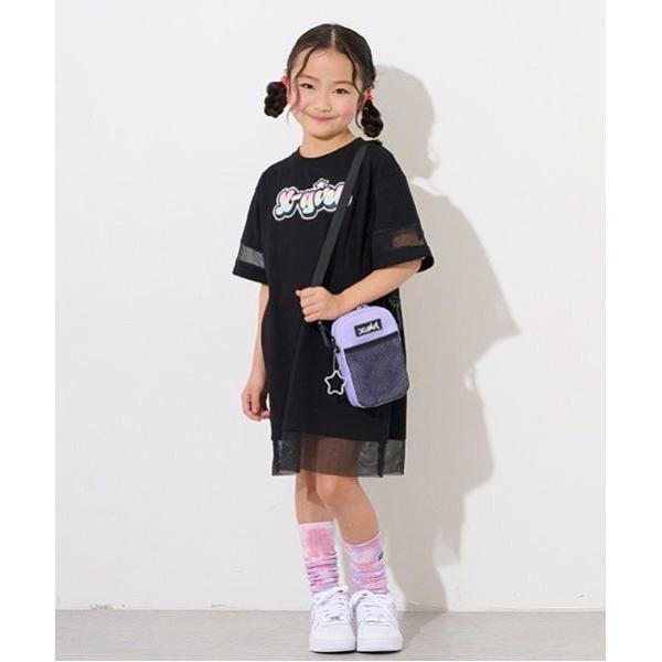 『セール実施中』ZOZO問い合わせ番号:93183369ショップ:X-girl Stages，エックスガール ステージスブランド:X-girl Stages，エックスガールステージス商品名:グラフィティロゴメッシュ切替Tワンピースカテゴリ:...