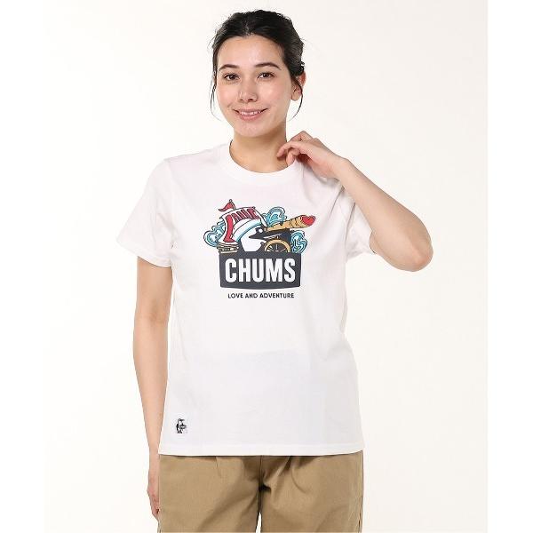 『セール実施中』ZOZO問い合わせ番号:93183926ショップ:ムラサキスポーツ，ムラサキスポーツブランド:CHUMS，チャムス，ムラサキスポーツ，ムラサキスポーツ商品名:CHUMS/チャムス 半袖Tシャツ フロントプリント CH01-2...