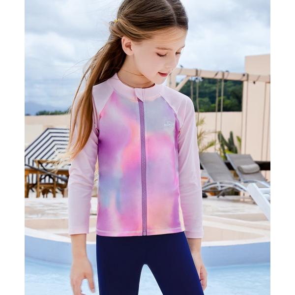 『タイムセール実施中』※このアイテムは返品・交換対象外商品です。ZOZO問い合わせ番号:93183964ショップ:TeddyShop，テディショップブランド:TeddyShop，テディショップ商品名:キッズ水着 長袖配色バイカラーラッシュガ...