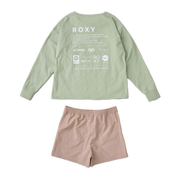 『セール実施中』ZOZO問い合わせ番号:93184777ショップ:ROXY/QUIKSILVER，ロキシー/クイックシルバーブランド:ROXY，ロキシー商品名:MINI HEAR THE WAVES /ロキシーキッズ長袖ラッシュガード２点セ...