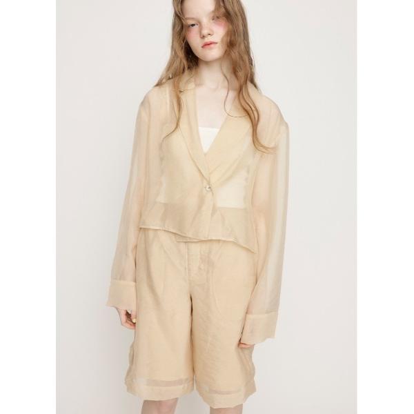 『セール実施中』ZOZO問い合わせ番号:93185196ショップ:SLY，スライブランド:SLY，スライ商品名:SHEER TAILOR JUMPSUITS シアー テイラー ジャンプスーツカテゴリ:オールインワン・サロペット>つなぎ...