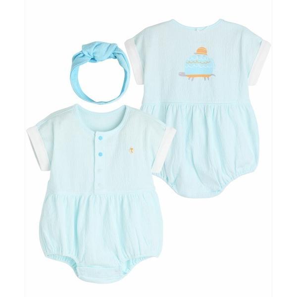 『セール実施中』※このアイテムは返品・交換対象外商品です。ZOZO問い合わせ番号:93185632ショップ:moimoln，モイモルンブランド:moimoln，モイモルン商品名:【2点セット】カバーリングジャガードロンパース＆ヘアバンドカテ...