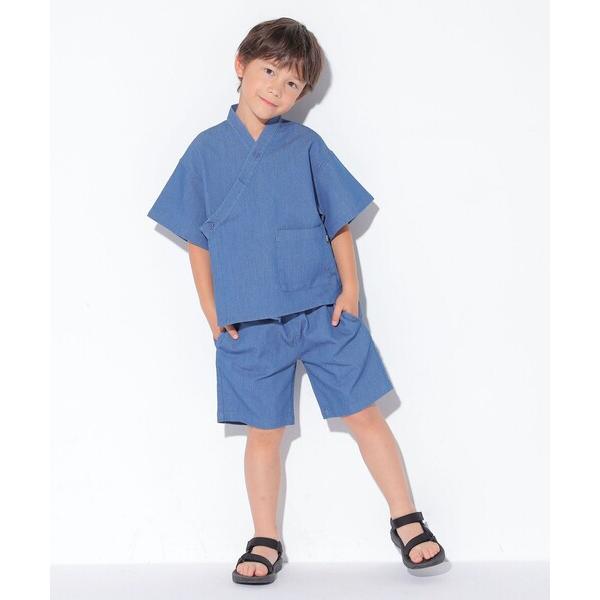 『セール実施中』ZOZO問い合わせ番号:93185671ショップ:SHIPS KIDS，シップス キッズブランド:SHIPS，シップス商品名:SHIPS KIDS:100〜130cm / デニム 甚平カテゴリ:水着/着物・浴衣>浴衣ブ...