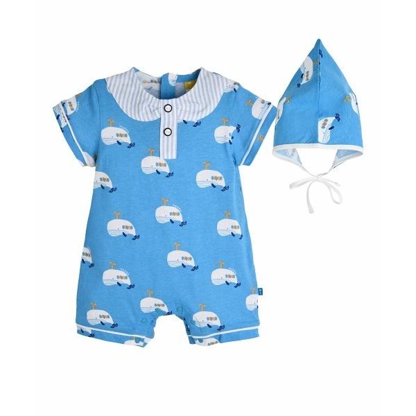 『セール実施中』※このアイテムは返品・交換対象外商品です。ZOZO問い合わせ番号:93185742ショップ:moimoln，モイモルンブランド:moimoln，モイモルン商品名:【2点セット】ウェール半袖カバーオール＆帽子カテゴリ:ママ＆ベ...