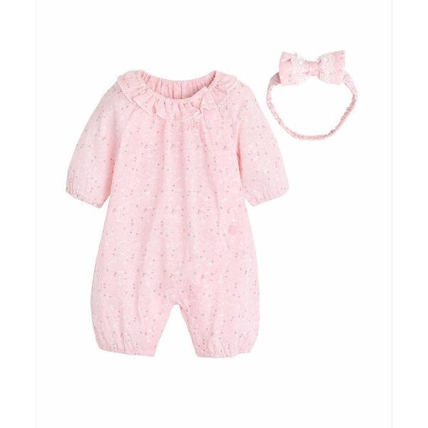 『セール実施中』※このアイテムは返品・交換対象外商品です。ZOZO問い合わせ番号:93185863ショップ:moimoln，モイモルンブランド:moimoln，モイモルン商品名:【2点セット】イフ7分袖カバーオール＆ヘアバンドカテゴリ:ママ...