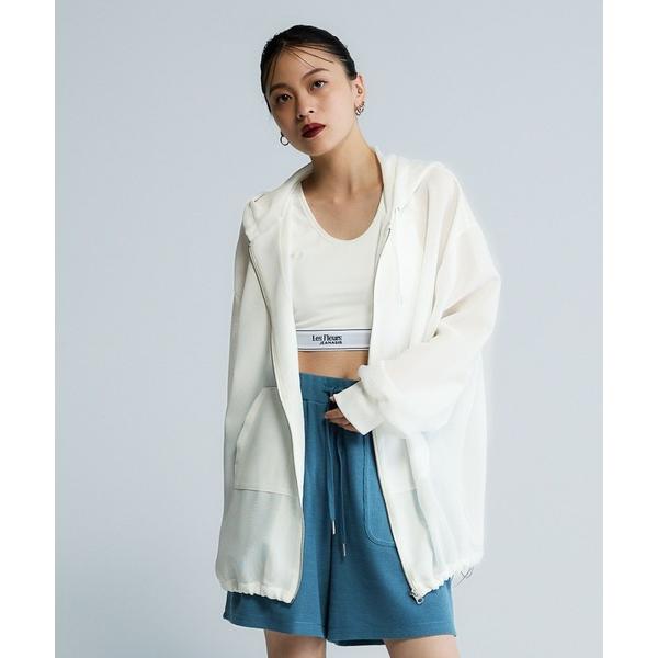 『セール実施中』ZOZO問い合わせ番号:93185905ショップ:JEANASIS，ジーナシスブランド:JEANASIS，ジーナシス商品名:【Les Fleurs】メッシュZIPパーカー/455516カテゴリ:トップス>パーカーブラン...