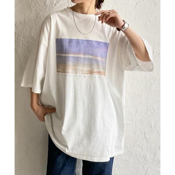 『セール実施中』ZOZO問い合わせ番号:93186828ショップ:wears，ウェアーズブランド:She's Closet，シーズクローゼット商品名:オーバーサイズ半袖ロゴフォトプリントTシャツカテゴリ:トップス>Tシャツ/カットソー...