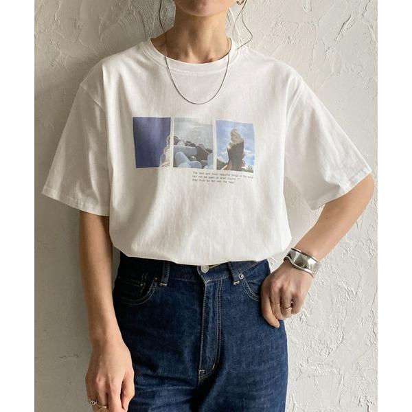 『セール実施中』ZOZO問い合わせ番号:93186831ショップ:wears，ウェアーズブランド:She's Closet，シーズクローゼット商品名:オーバーサイズ半袖ロゴフォトプリントTシャツカテゴリ:トップス>Tシャツ/カットソー...