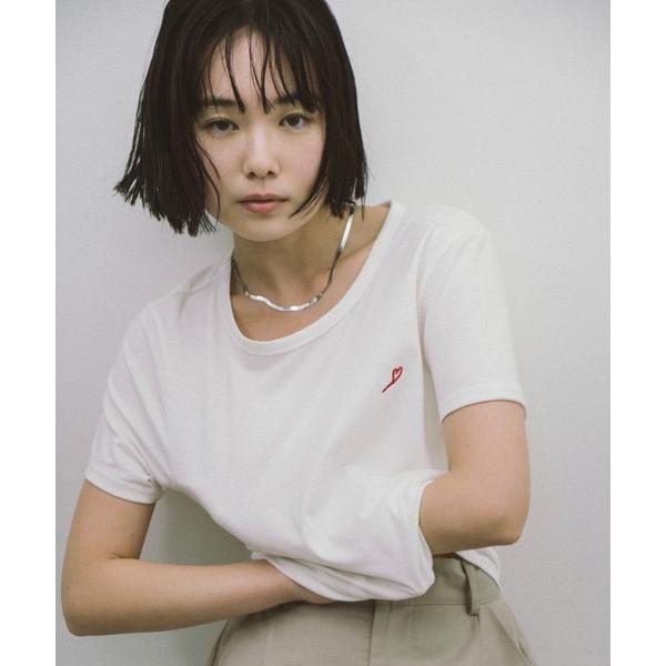 ZOZO問い合わせ番号:93213846ショップ:YARD PLUS/AUNT MARIE'S，ヤードプリュス/アントマリーズブランド:HANNE，アン商品名:【Mikako collaboration】ミニハートエンブロイダリーTEEカテ...