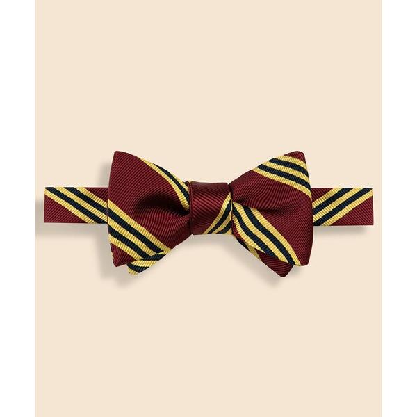 ZOZO問い合わせ番号:93219350ショップ:BROOKS BROTHERS，ブルックス ブラザーズブランド:BROOKS BROTHERS，ブルックスブラザーズ商品名:シルク　BB#1ストライプ　レップボウタイ　Made in USA...