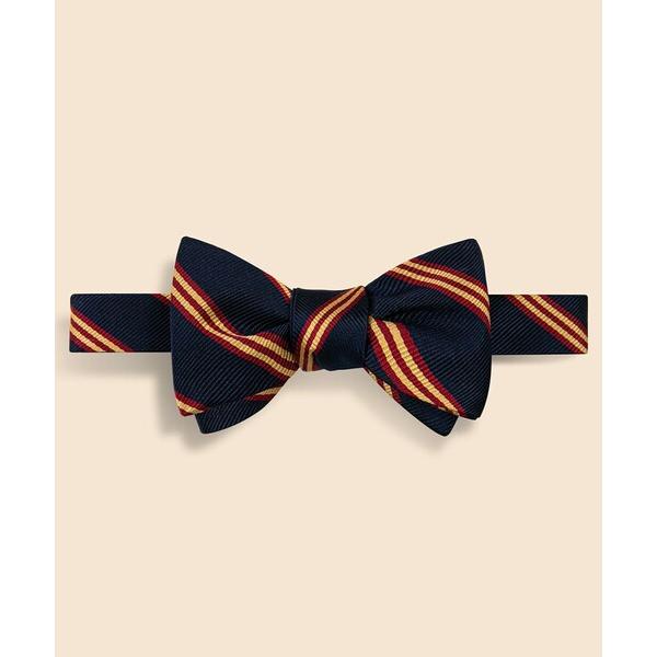 ZOZO問い合わせ番号:93219352ショップ:BROOKS BROTHERS，ブルックス ブラザーズブランド:BROOKS BROTHERS，ブルックスブラザーズ商品名:シルク　ミニBB#1ストライプ　レップボウタイ　Made in U...